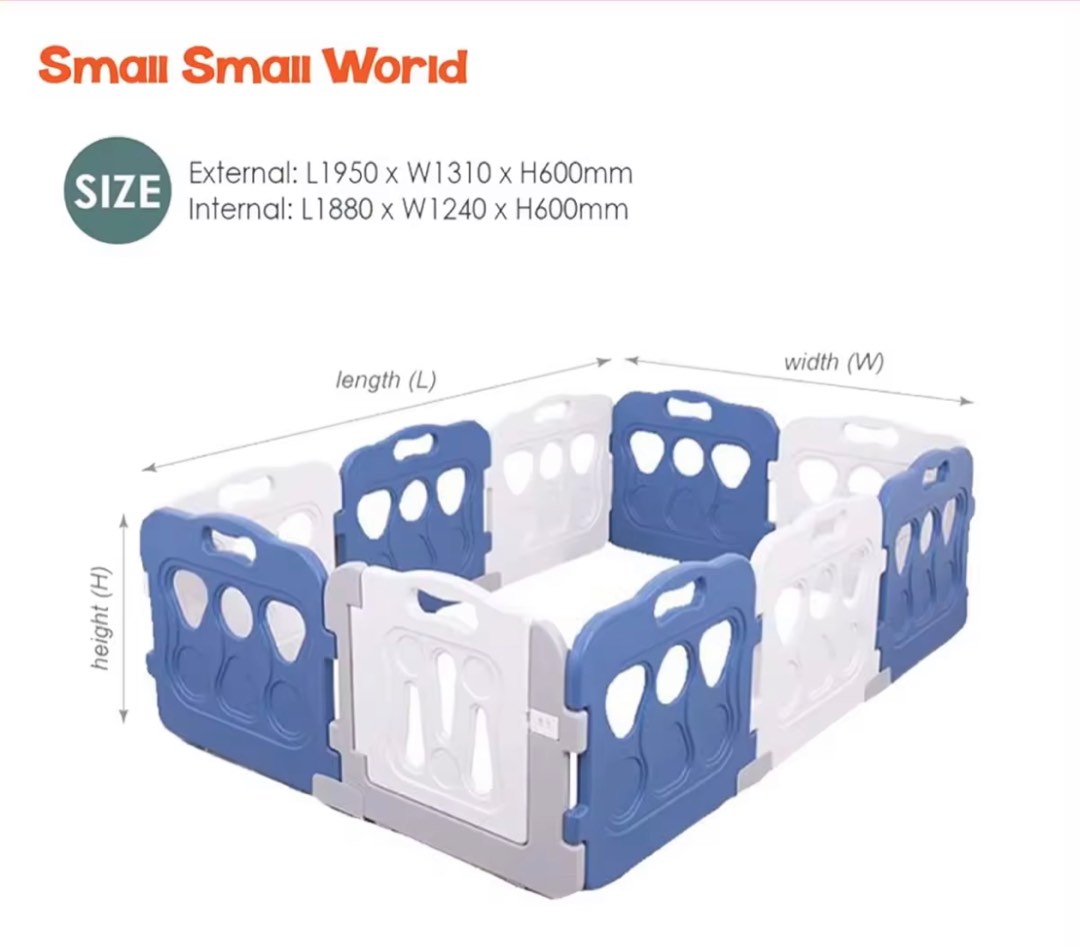 Small small world Baby fence, Babies & Kids, Infant Playtime on Carousell
