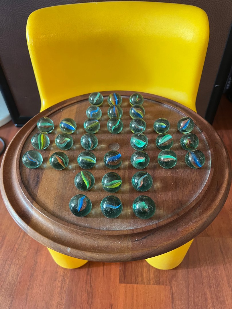 Solitaire Round Board Game, Hobbies & Toys, Toys & Games on Carousell