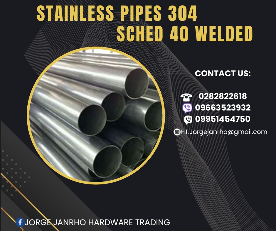 STAINLESS PIPES 304 SCHED 40 WELDED, Commercial & Industrial ...