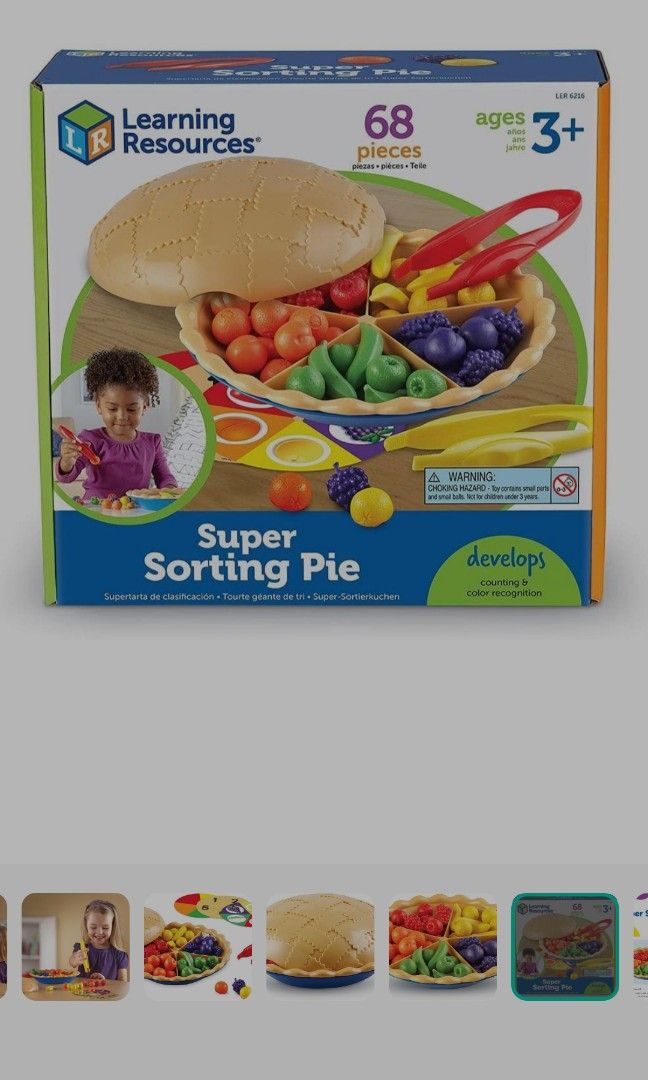 Super Sorting Pie Educational Learning Resources Montessori Colours ...