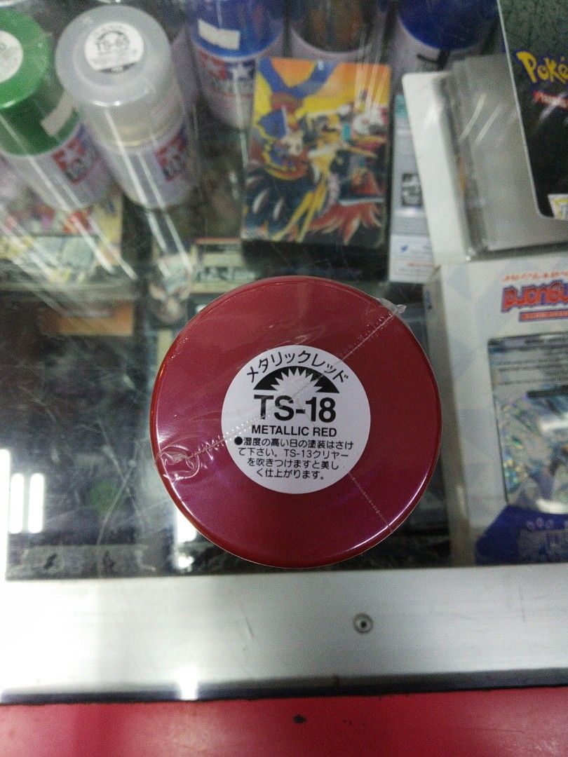 Tamiya TS-18 Metallic Red Spray Paint for Plastic, Hobbies & Toys ...