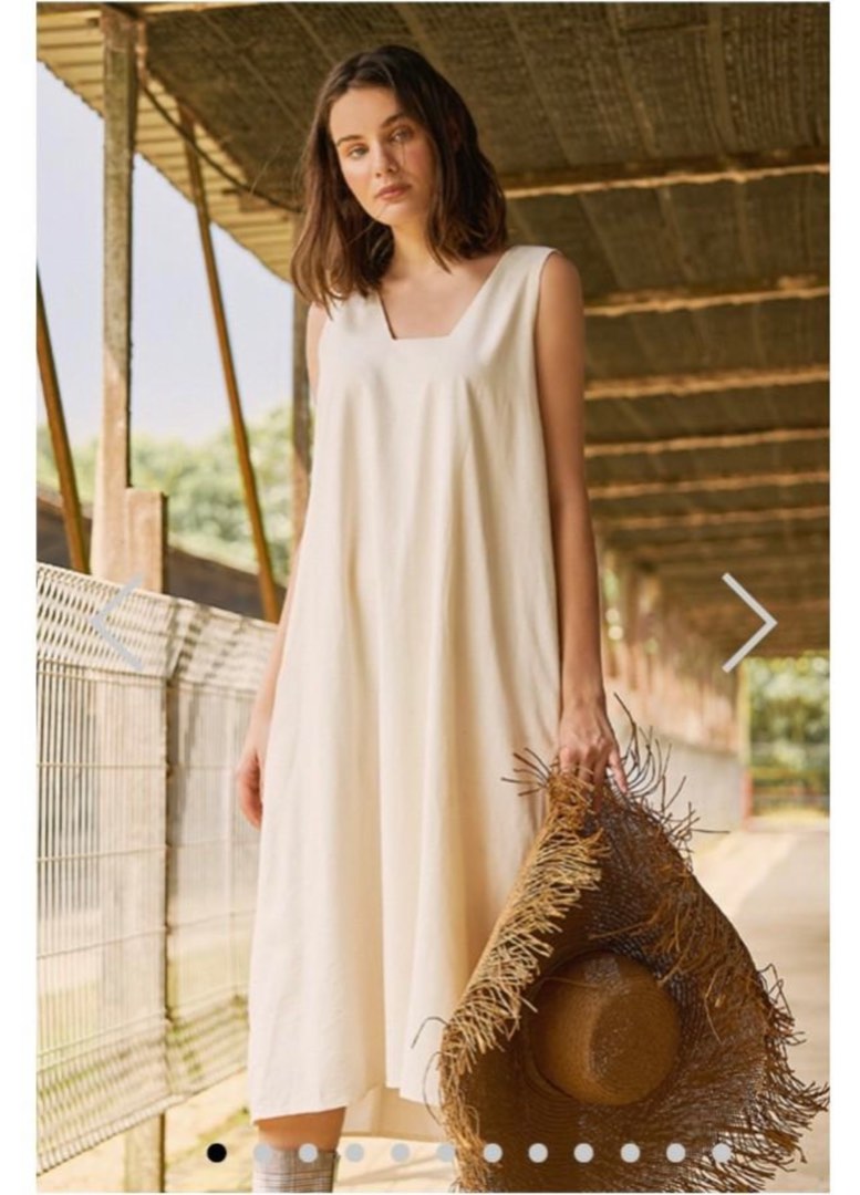 TCL Oaklyn Two Way Midi Dress in Ivory, Women's Fashion, Dresses & Sets ...