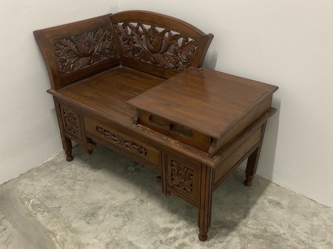 Teak Wood (Kayu Jati) Outdoor Chair, Furniture & Home Living, Furniture ...