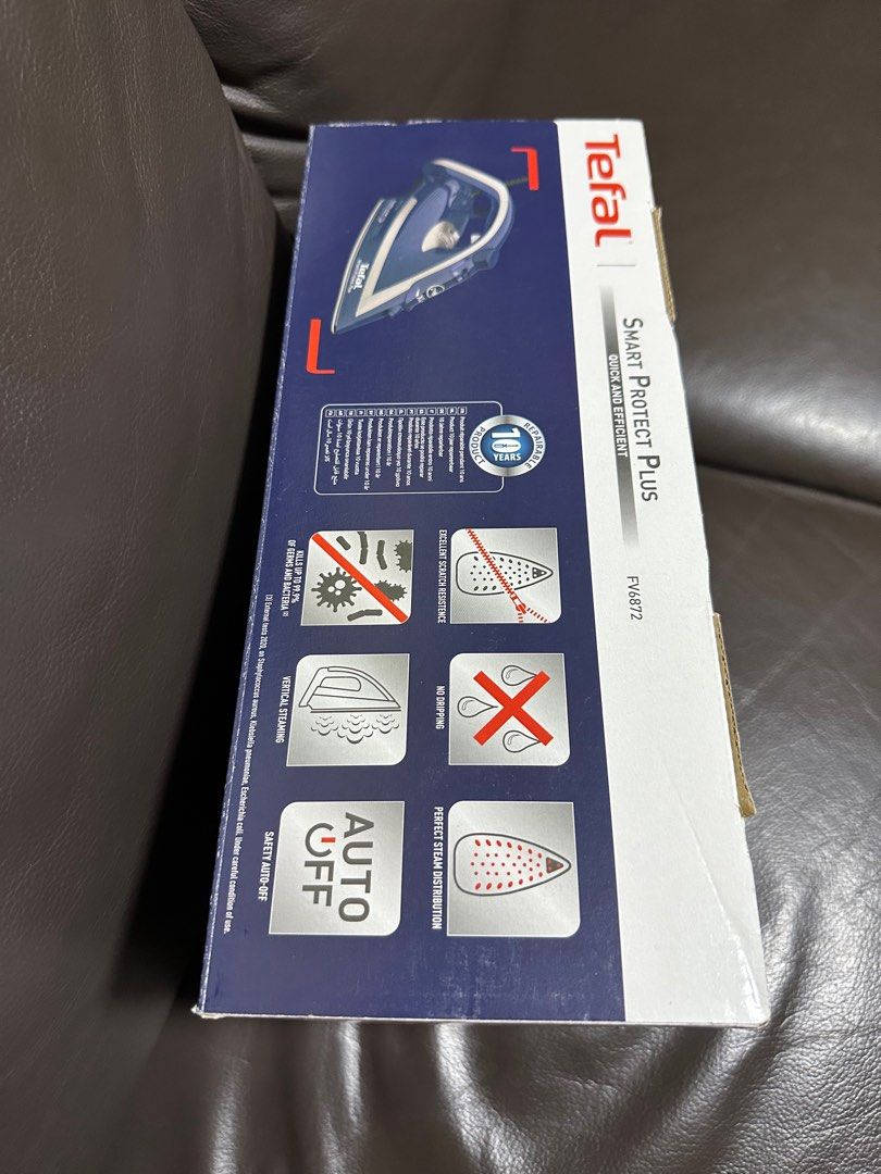 Tefal Steam Iron Smart Protect Plus FV6872, TV & Home Appliances, Irons ...