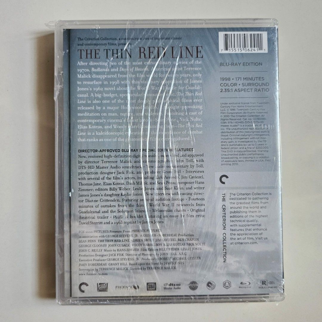 Terrence Malick's The Thin Red Line (The Criterion Collection) Blu-ray ...