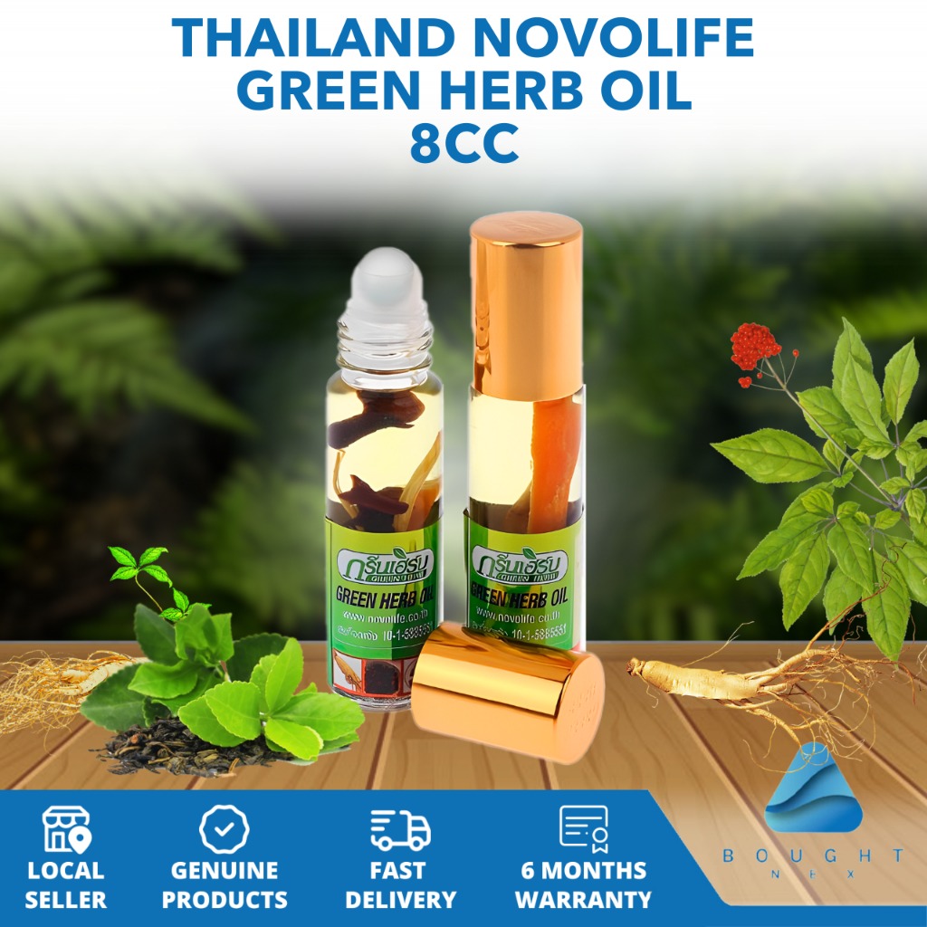 Thailand Novolife Green Herb Oil 8cc Massage Aromatherapy Insect ...