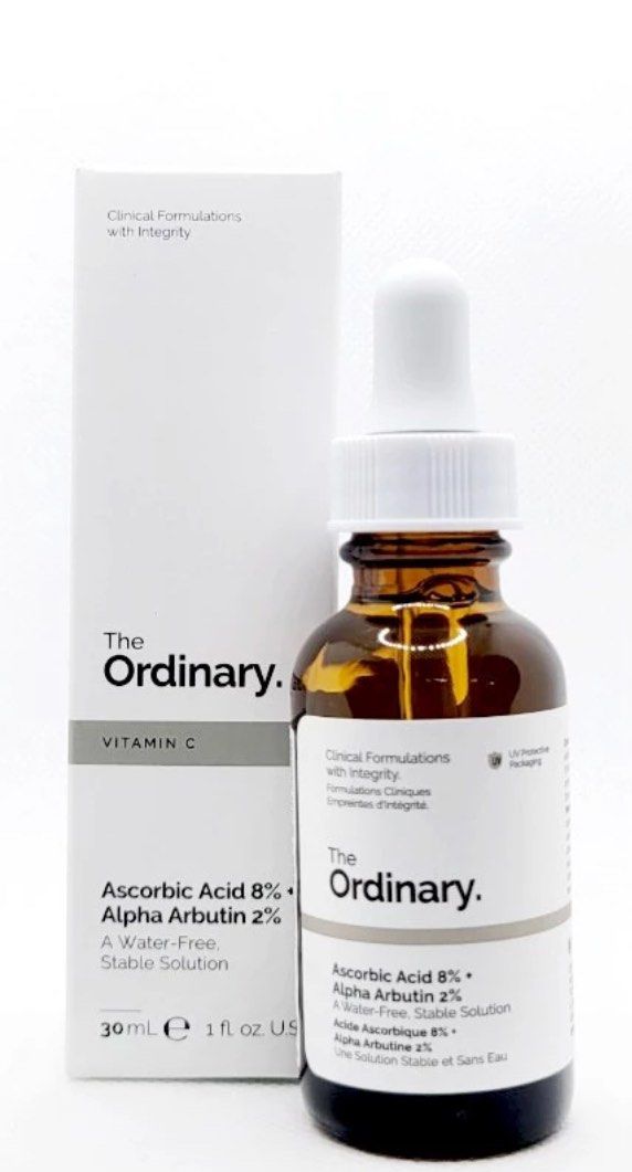 The Ordinary. Ascorbic Acid 8% + Alpha Arbutin 2% 30ml, Beauty ...