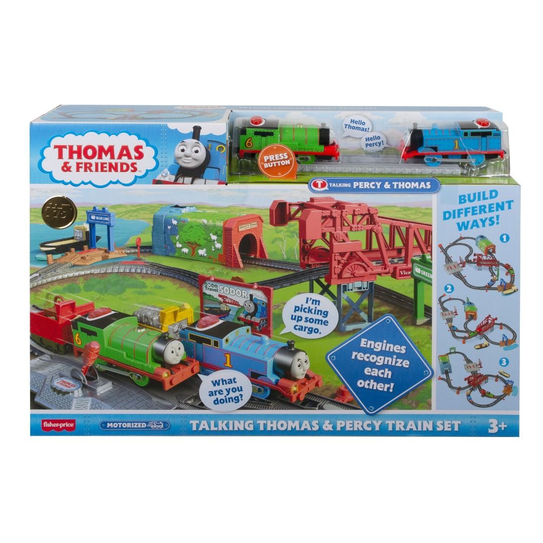 Thomas & Friends Trackmaster Motorized Talking Thomas & Percy Set ...