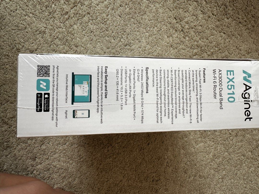 TP Link EX510 AX3000 Wifi 6 Super-Fast Router, Computers & Tech, Parts ...