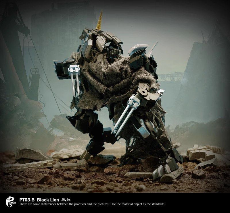 Transformers PanguToys Pangu Toys - PT-03B PT03B Lion Face Commander (aka Lio Convoy Black ...