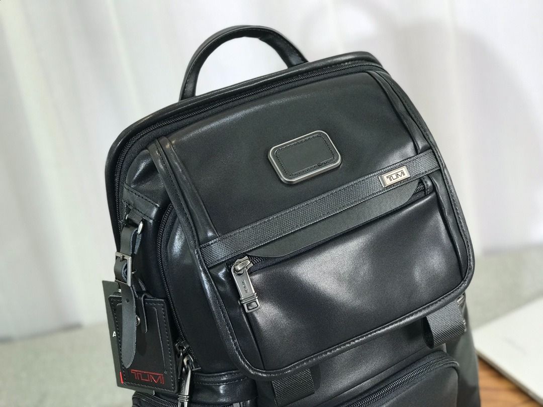 TUMI ALPHA 3 LEATHER BACKPACK, Luxury, Bags & Wallets on Carousell
