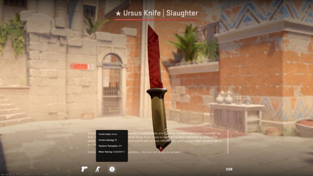 Rare pattern: Ursus Knife| Slaughter, Video Gaming, Gaming Accessories ...