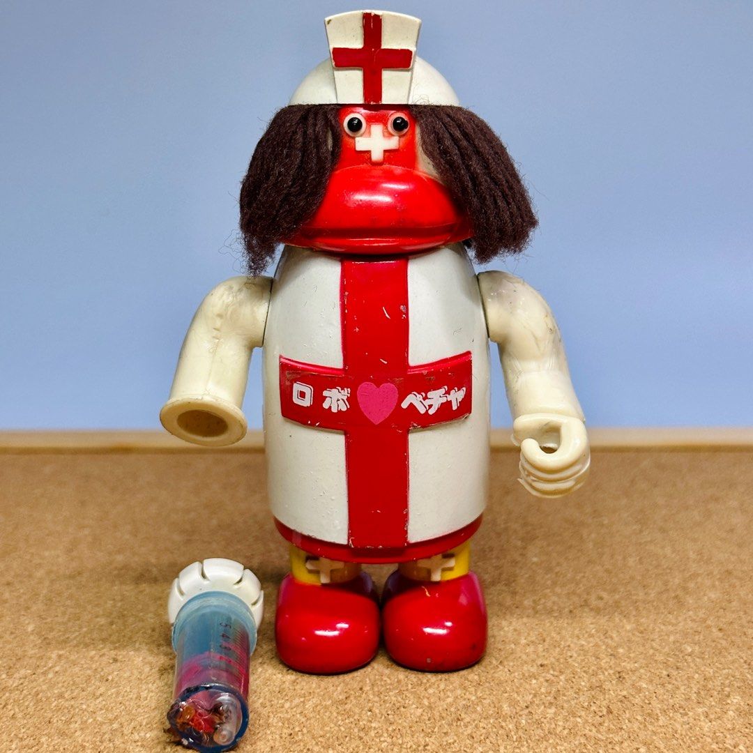 Vintage 1970s Popy Chogokin Robocon Nurse Robopecha Diecast 11.5cm (as ...