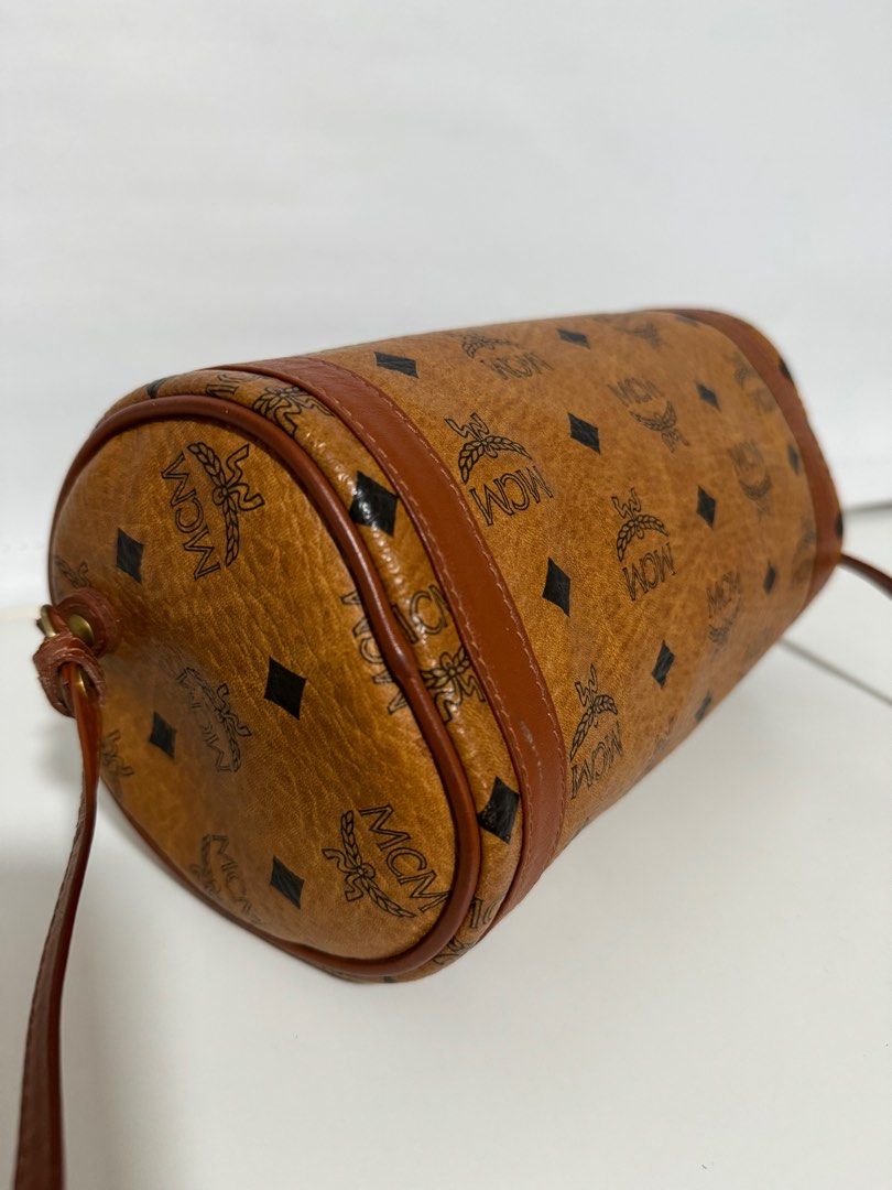 Vintage MCM Barrel Bag, Luxury, Bags & Wallets on Carousell