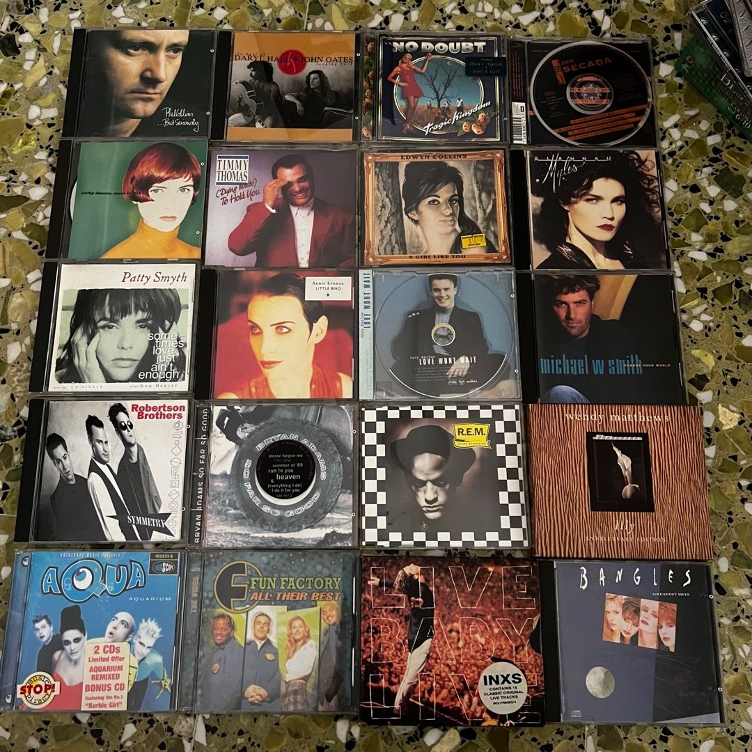 Vintage Old CDs George Micheal Bon Jovi English Pop Retro Rock Compilation 80s 90s Y2K, Hobbies ...