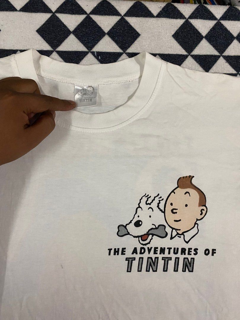 Vintage thailand THE ADVENTURES OF TINTIN, Men's Fashion, Tops & Sets ...