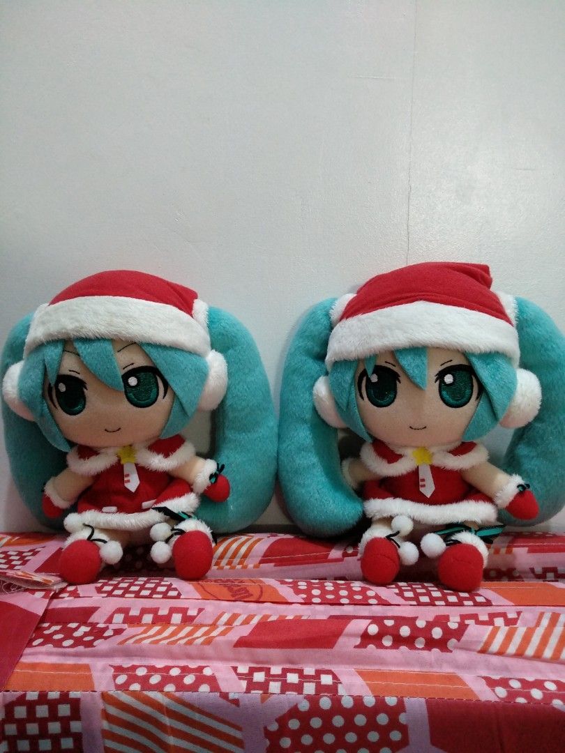Vocaloid Santa Miku Plush, Hobbies & Toys, Toys & Games on Carousell