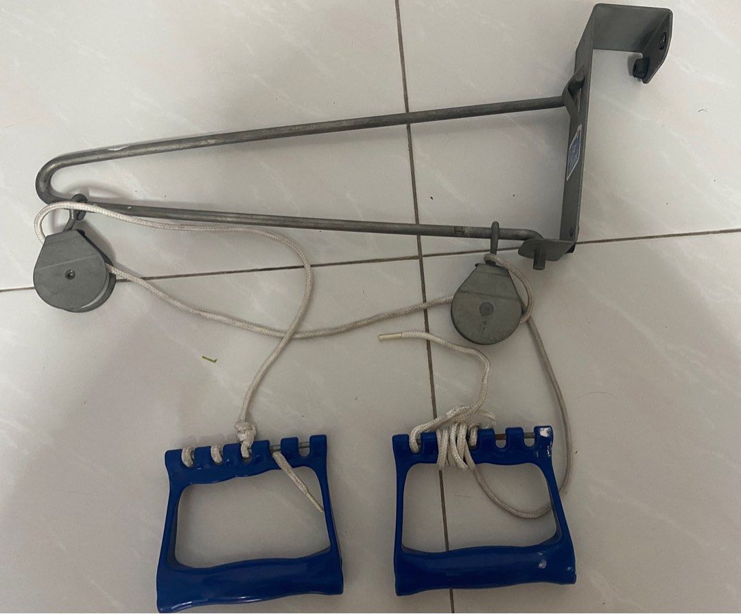 Wall Mount Shoulder Pulley Metal Bracket Steel, Sports Equipment ...