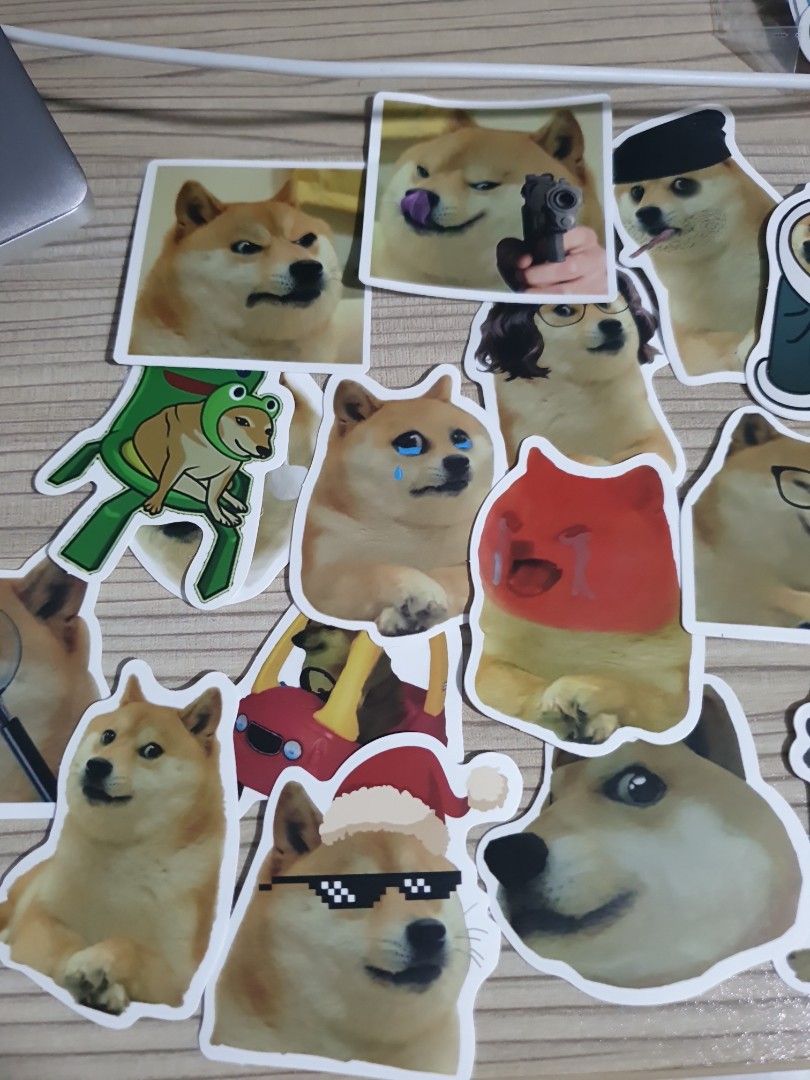 Waterproof Doge Meme Stickers, Hobbies & Toys, Stationery & Craft, Art ...