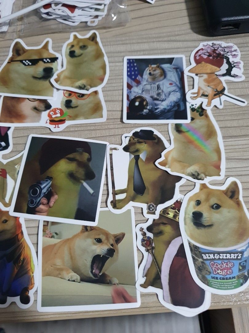 Waterproof Doge Meme Stickers, Hobbies & Toys, Stationery & Craft, Art ...