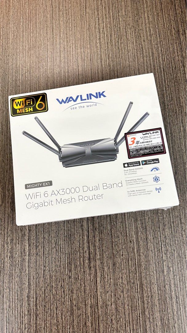 Wavlink Wi Fi 6 Ax3000 Mesh Router 電腦＆科技 電腦周邊及配件 Wifi及上網相關產品 Carousell