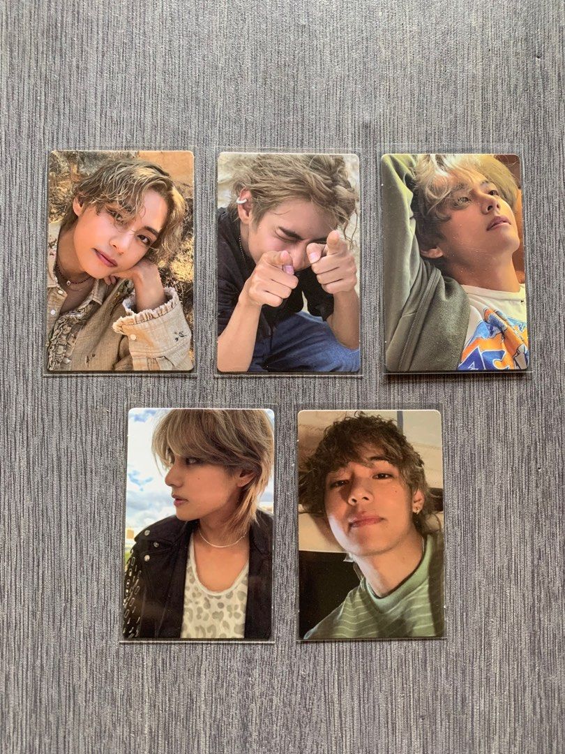 WTS BTS V TAEHYUNG LAYOVER PHOTOCARDS (PURPLE VERSION), Hobbies & Toys ...