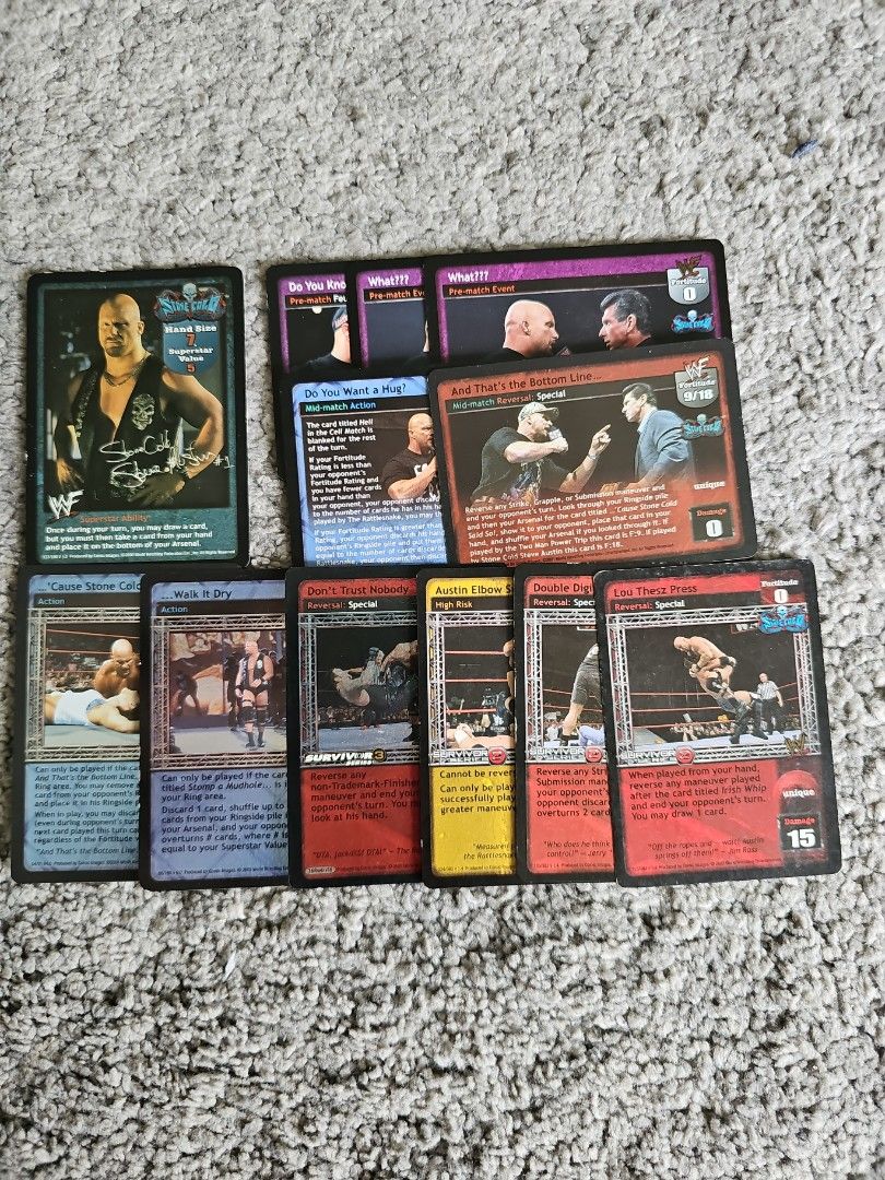 WWE WWF Raw Deal Cards - Stone Cold, Hobbies & Toys, Toys & Games on ...