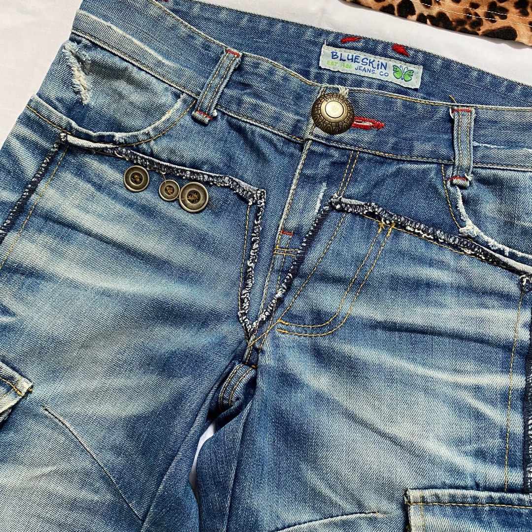 y2k h&m tube top & jorts, Women's Fashion, Tops, Others Tops on Carousell