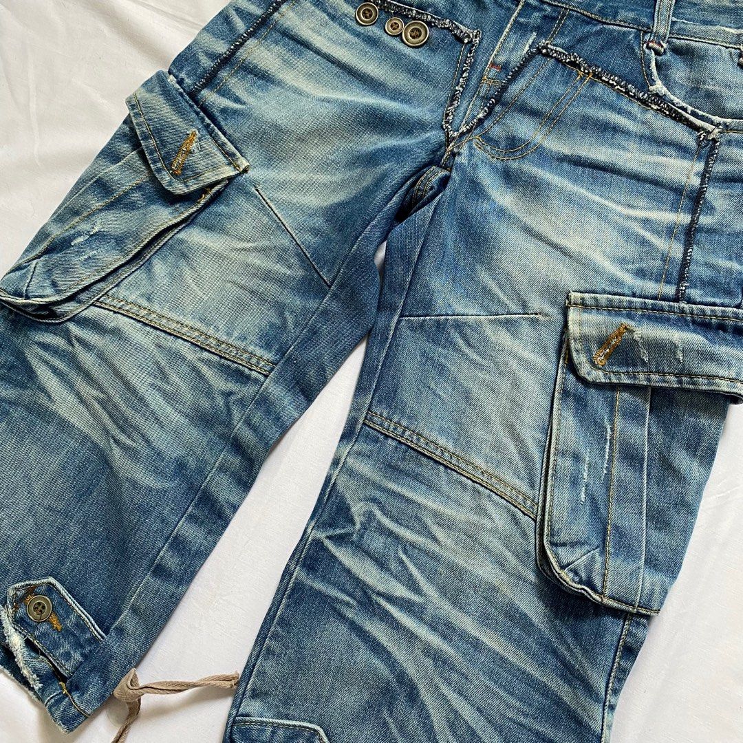 y2k h&m tube top & jorts, Women's Fashion, Tops, Others Tops on Carousell