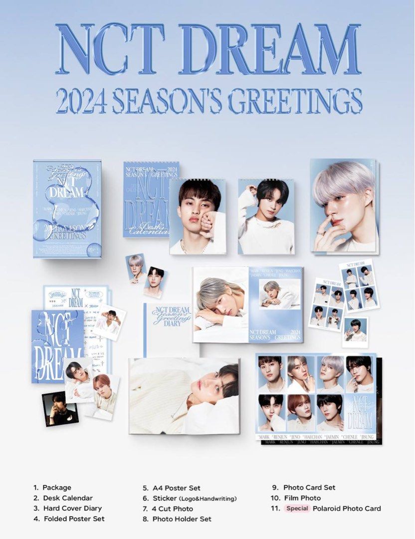 ( wts YES24 pob sharing) 2024 nct dream season greetings HAECHAN, Hobbies & Toys, Memorabilia ...