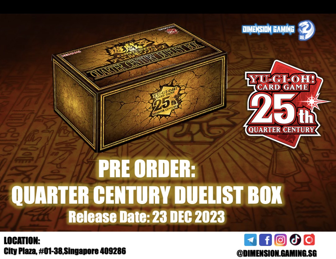 Yu Gi Oh Quarter Century Duelist Box, Hobbies & Toys, Toys & Games on Carousell