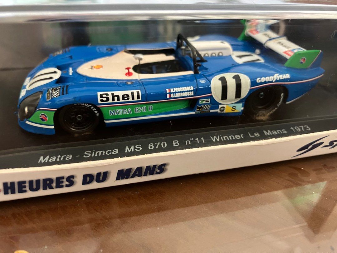 1973 lm le mans winner matra simca ms 670b resin not diecast, Hobbies ...