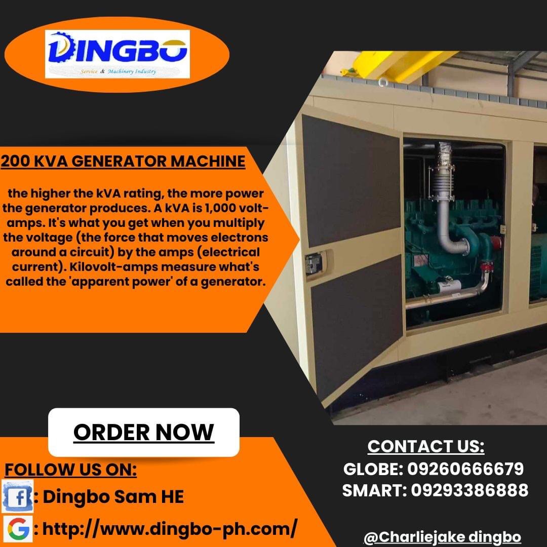 200 KVA Generator machine, Commercial & Industrial, Construction Tools ...