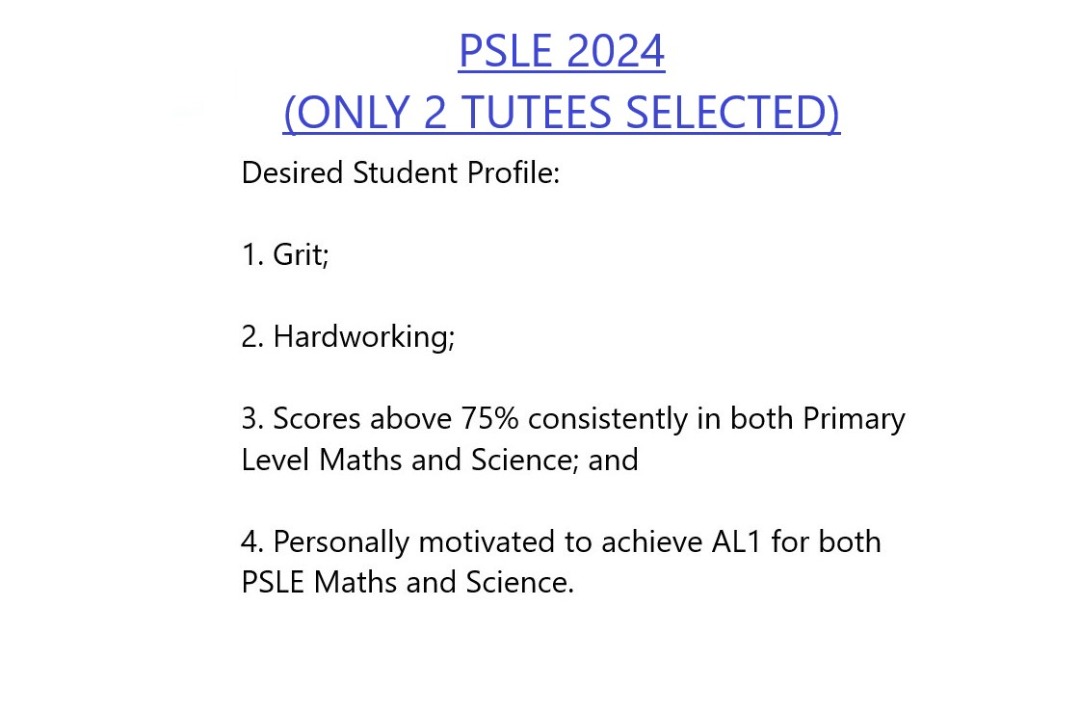 2024 PSLE MATHS AND SCIENCE TUITION, Learning & Enrichment, Enrichment ...