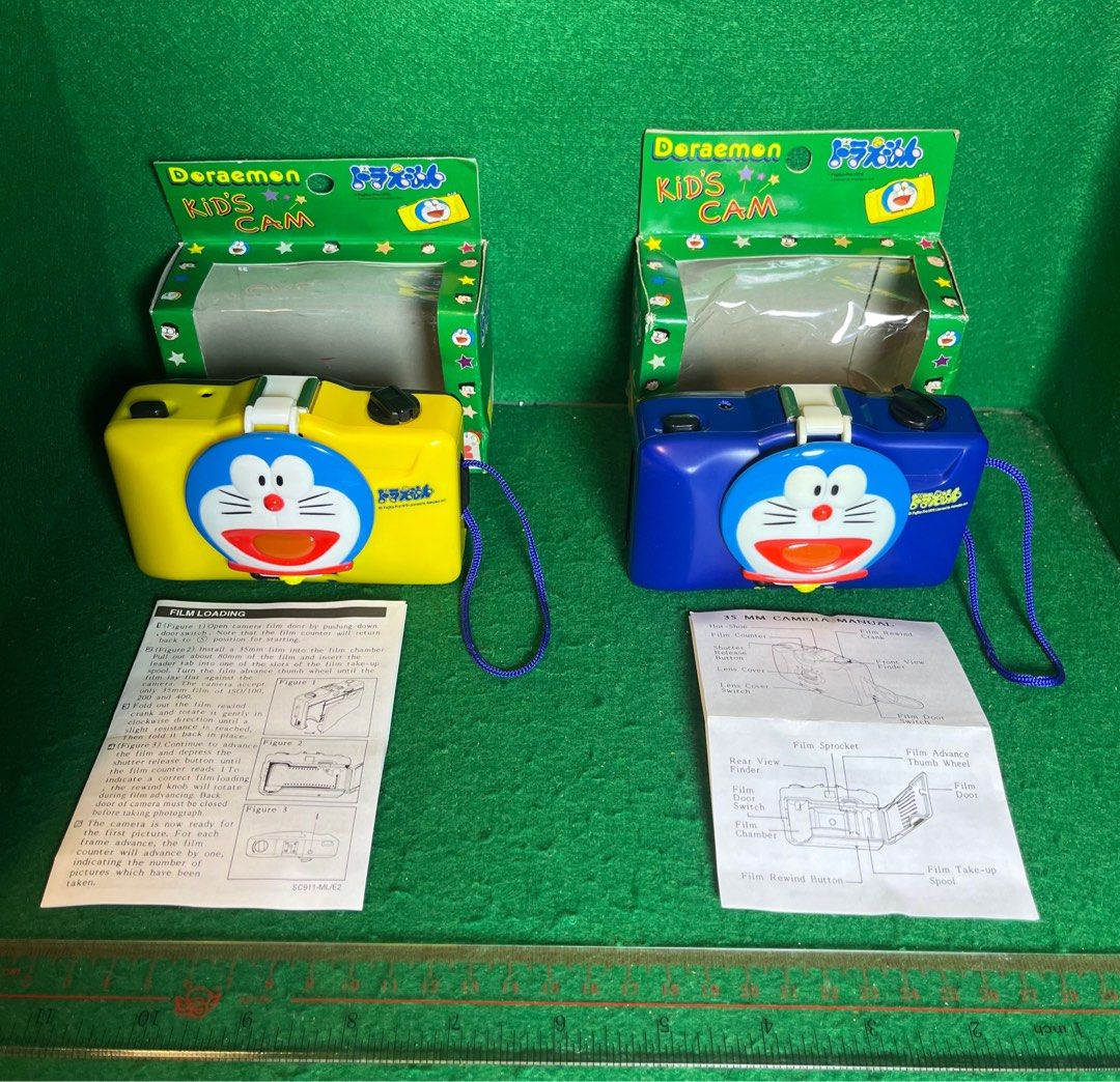 (各售$238）全新絕版 FUJIKO-PRO Doraemon Kid’s Camera 多啦A夢 叮噹懷舊小童菲林照相機 (35MM ...