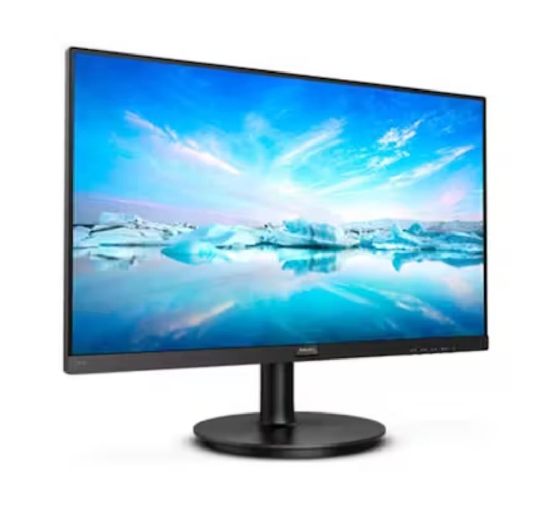2x HD computer Screens with monitor arms (Philips 23.8-inch Full HD LCD ...