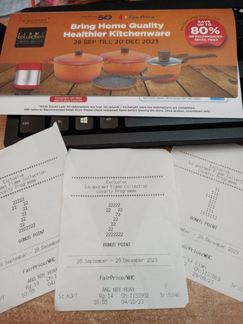 5 NTUC Bonus Points, Tickets & Vouchers, Vouchers on Carousell