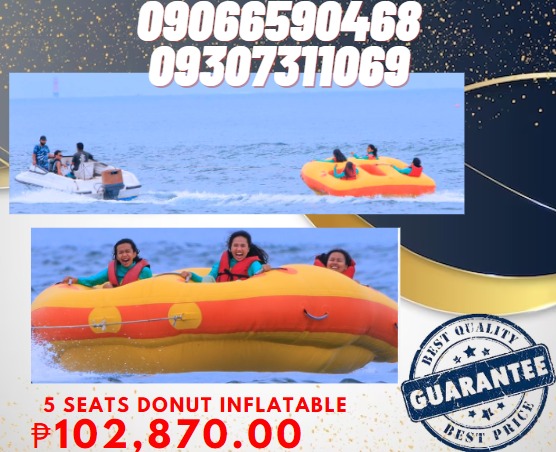 5 persons capacity of inflatable Donut Boat, Sports Equipment, Sports ...