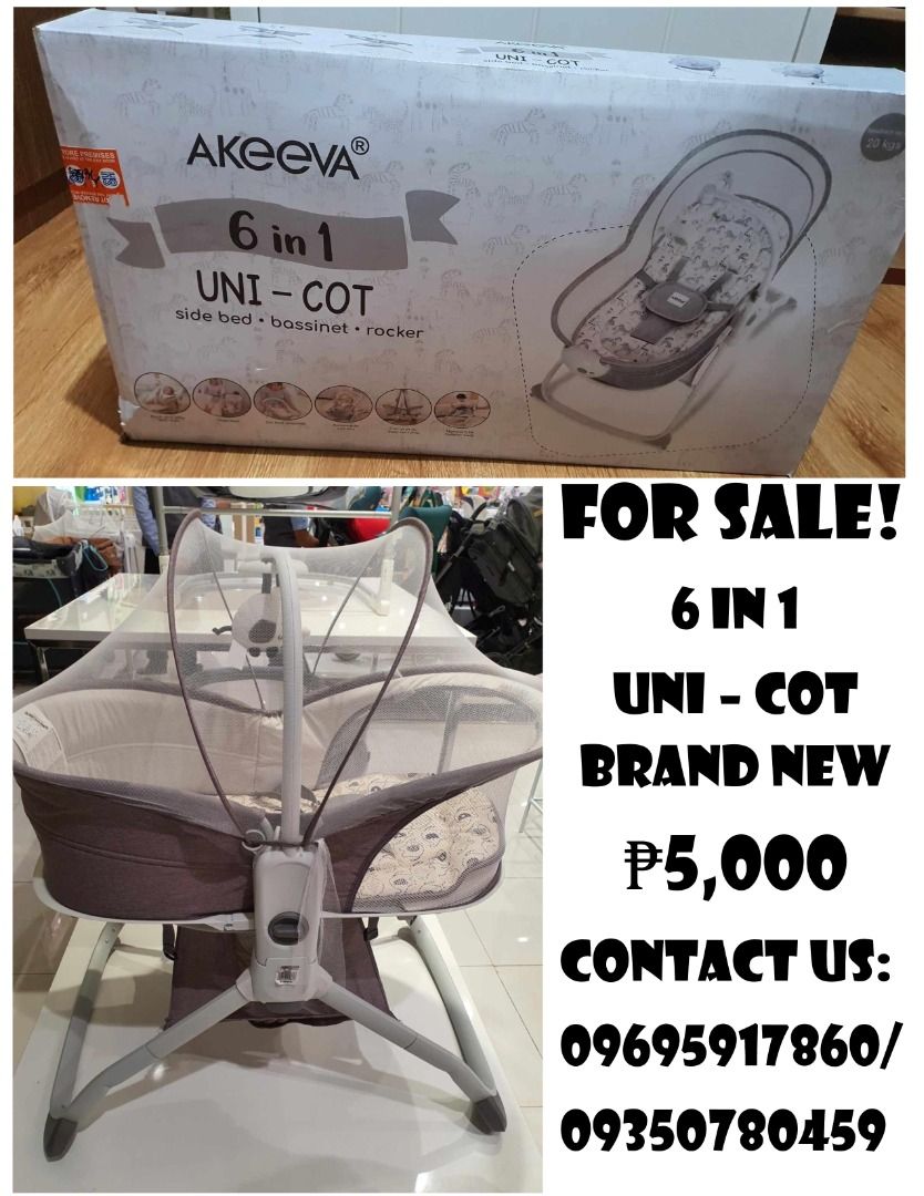 6 in 1 Uni Cot Bassinet Rocker, Babies & Kids, Baby Nursery & Kids ...