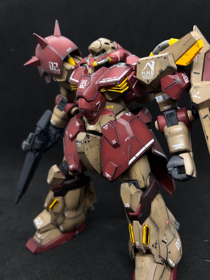[上色成品] 舊化 HG 1/144 梅薩 F01 Messer, 興趣及遊戲, 玩具 & 遊戲類 - Carousell