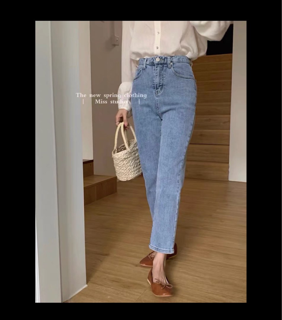 赫兒小姐 miss studio 高腰牛仔褲, 她的時尚, 褲＆裙, 牛仔褲、緊身褲在旋轉拍賣