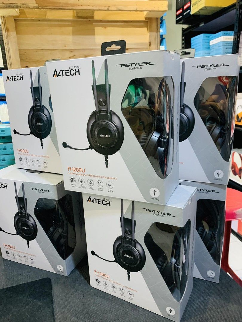 A4Tech Fstyler FH200U Conference Over-Ear Headphone with Noise ...