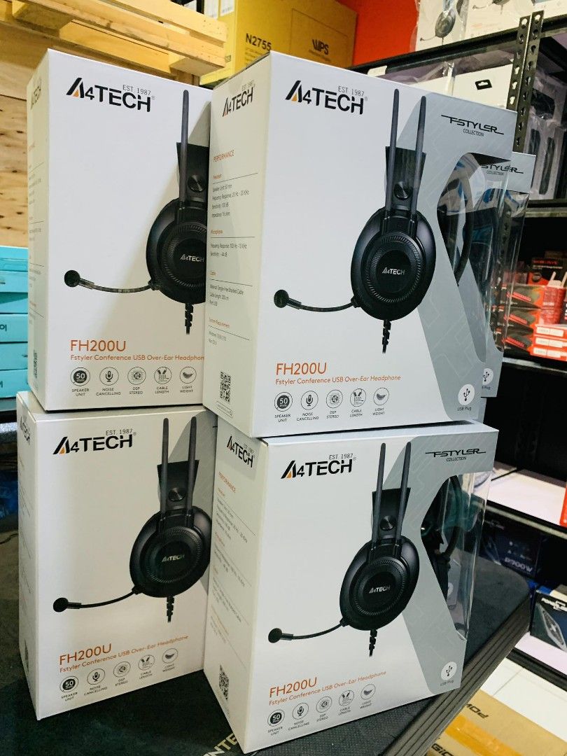 A4Tech Fstyler FH200U Conference Over-Ear Headphone with Noise ...