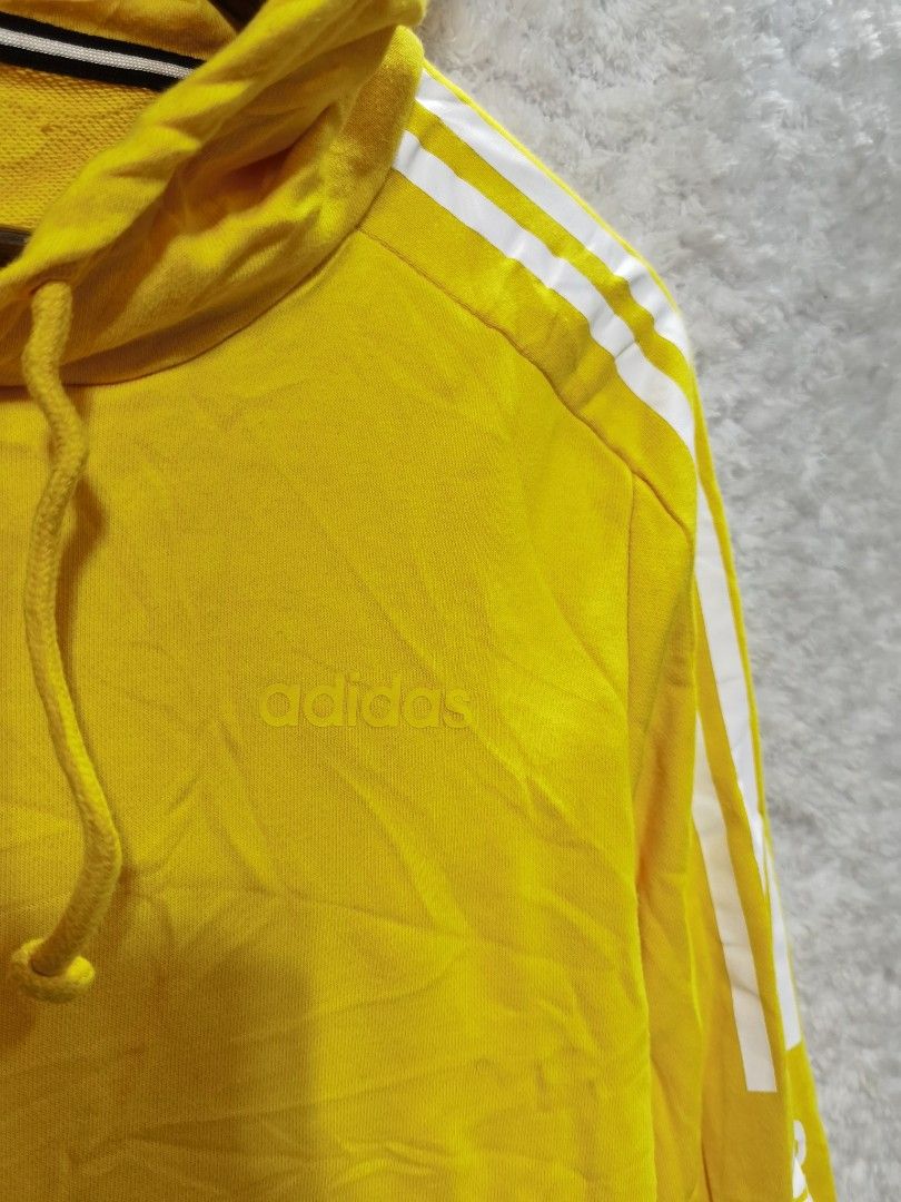 Adidas mustard, Men's Fashion, Tops & Sets, Hoodies on Carousell