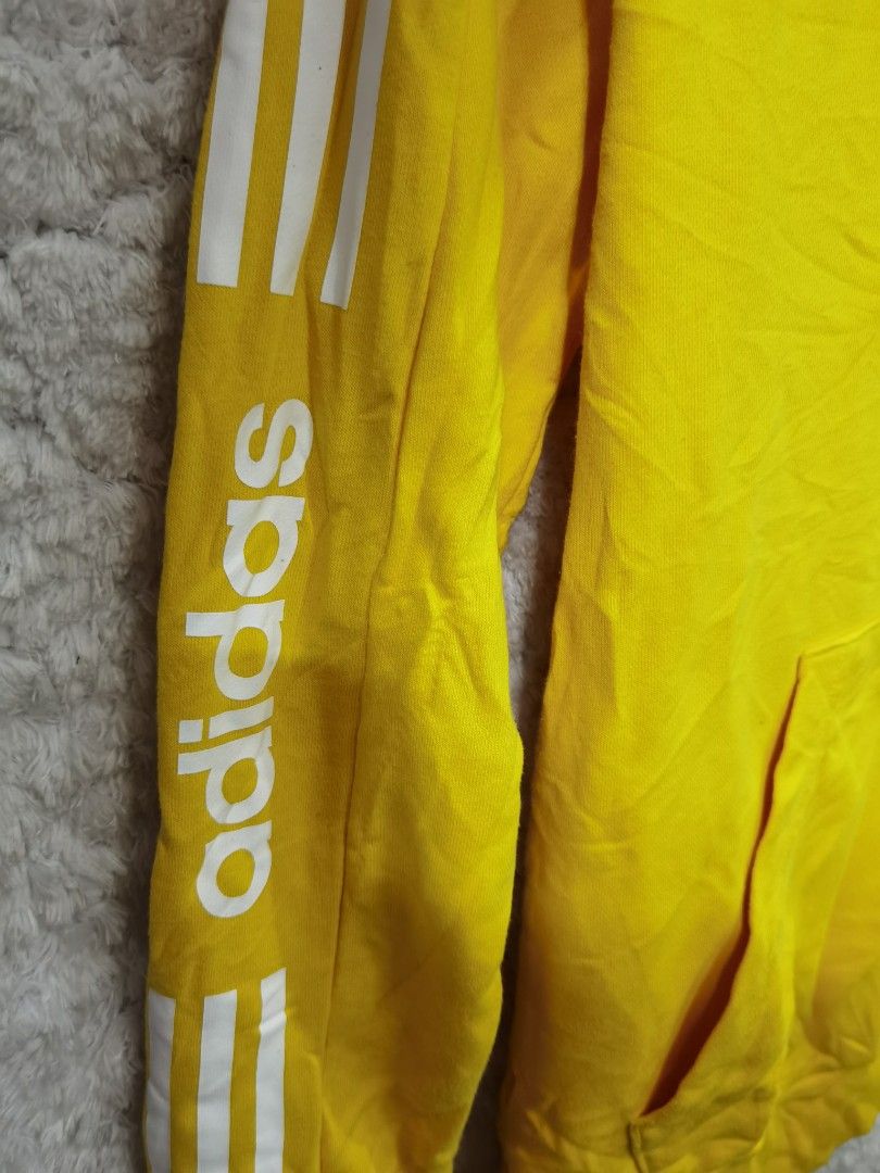 Adidas mustard, Men's Fashion, Tops & Sets, Hoodies on Carousell