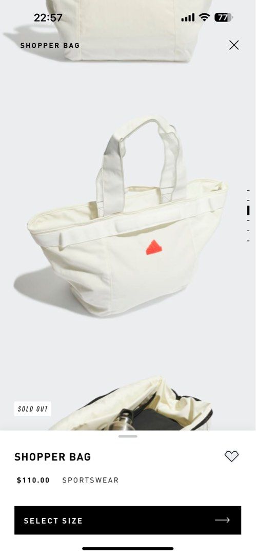 Adidas shopper bag, Women's Fashion, Bags & Wallets, Tote Bags on Carousell