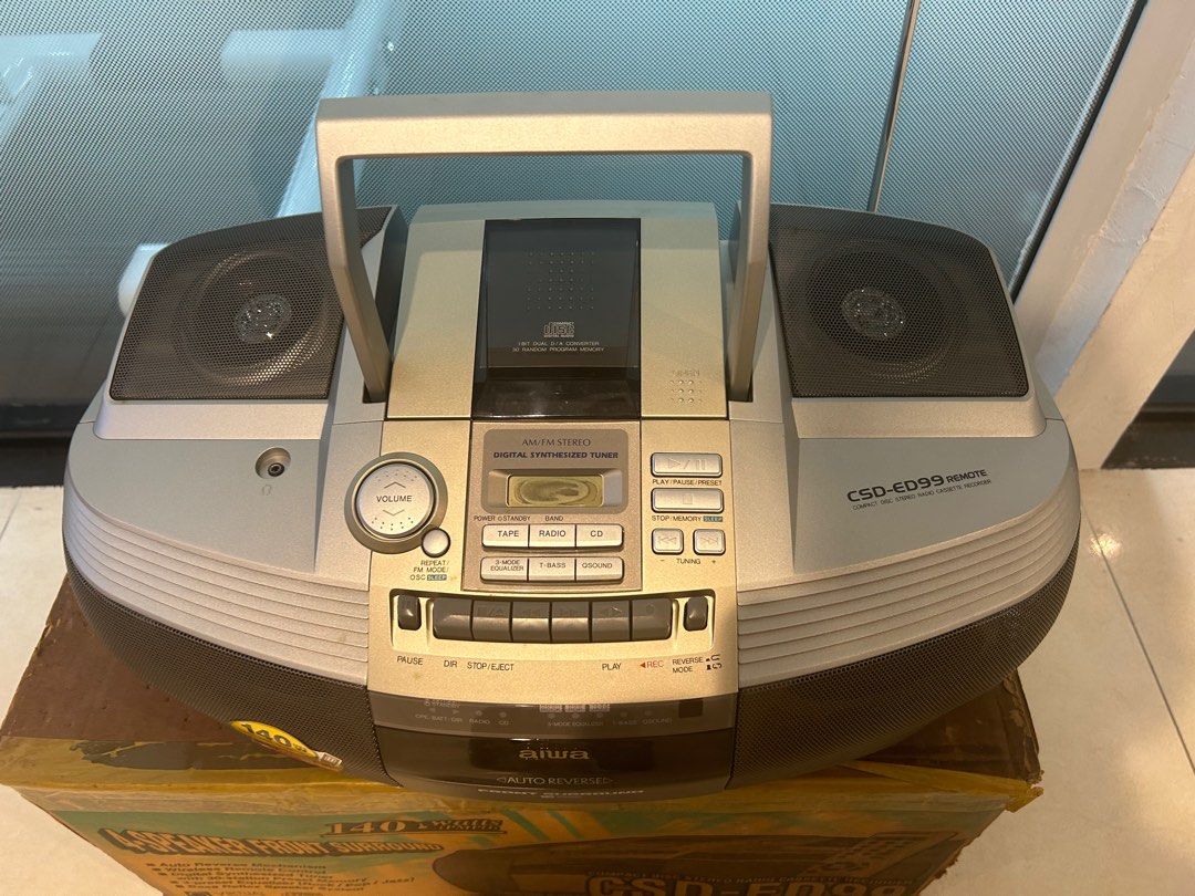 Aida CSD-ED99 cassette CD radio player with box, TV & Home Appliances ...