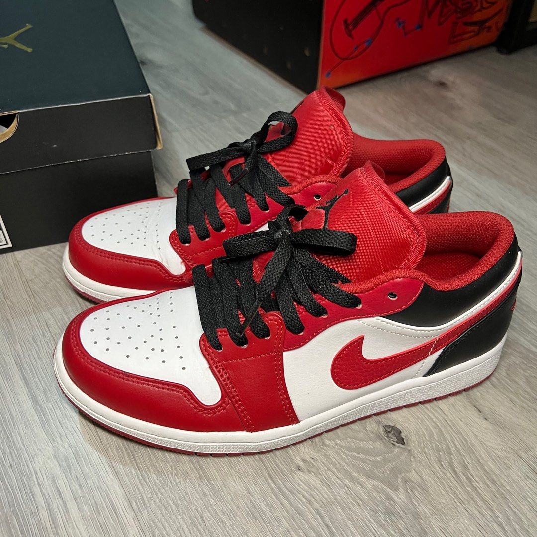 Air Jordan 1 Low Original, Fesyen Pria, Sepatu , Sneakers di Carousell