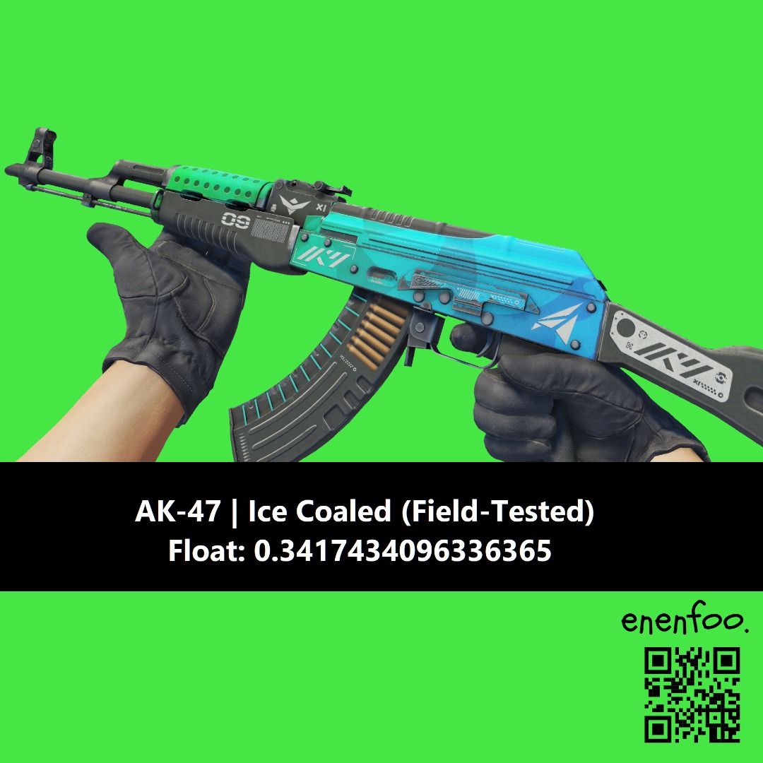 AK-47 ICE COALED FT FIELD TESTED AK47 CS2 SKINS KNIFE ITEMS CSGO ...