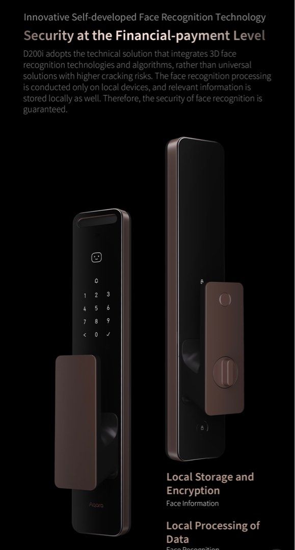Aqada D200 Zigbee Smart Lock, Furniture & Home Living, Security & Locks ...